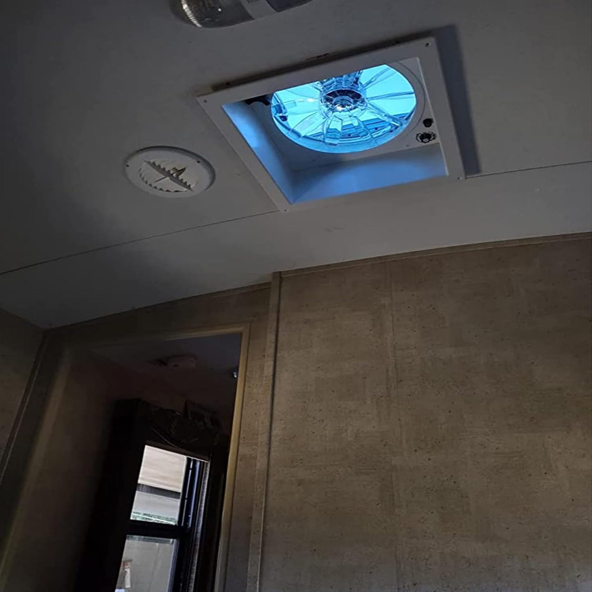 OUTPRIZE RV Roof Vent Fan, 12V Remote Control 14" Quiet Smart RV Roof